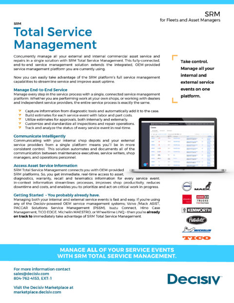 SRM Total Service Management - Decisiv Marketplace